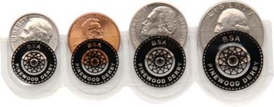 Pinewood Derby Car Coin Pockets